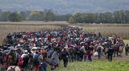 An Army of Young Muslim Males Marches Through Tiny Slovenia on Their ...